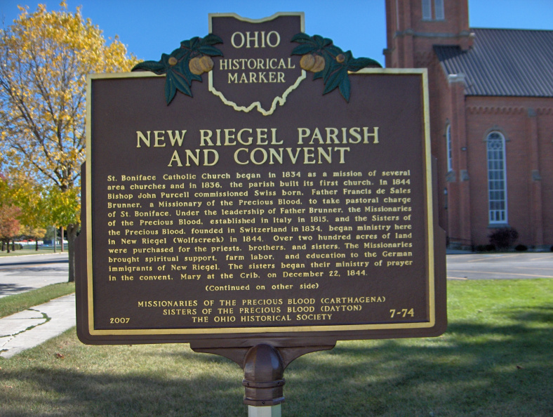 Ohio Historical Marker: New Riegel Parish and Convent - Destination ...