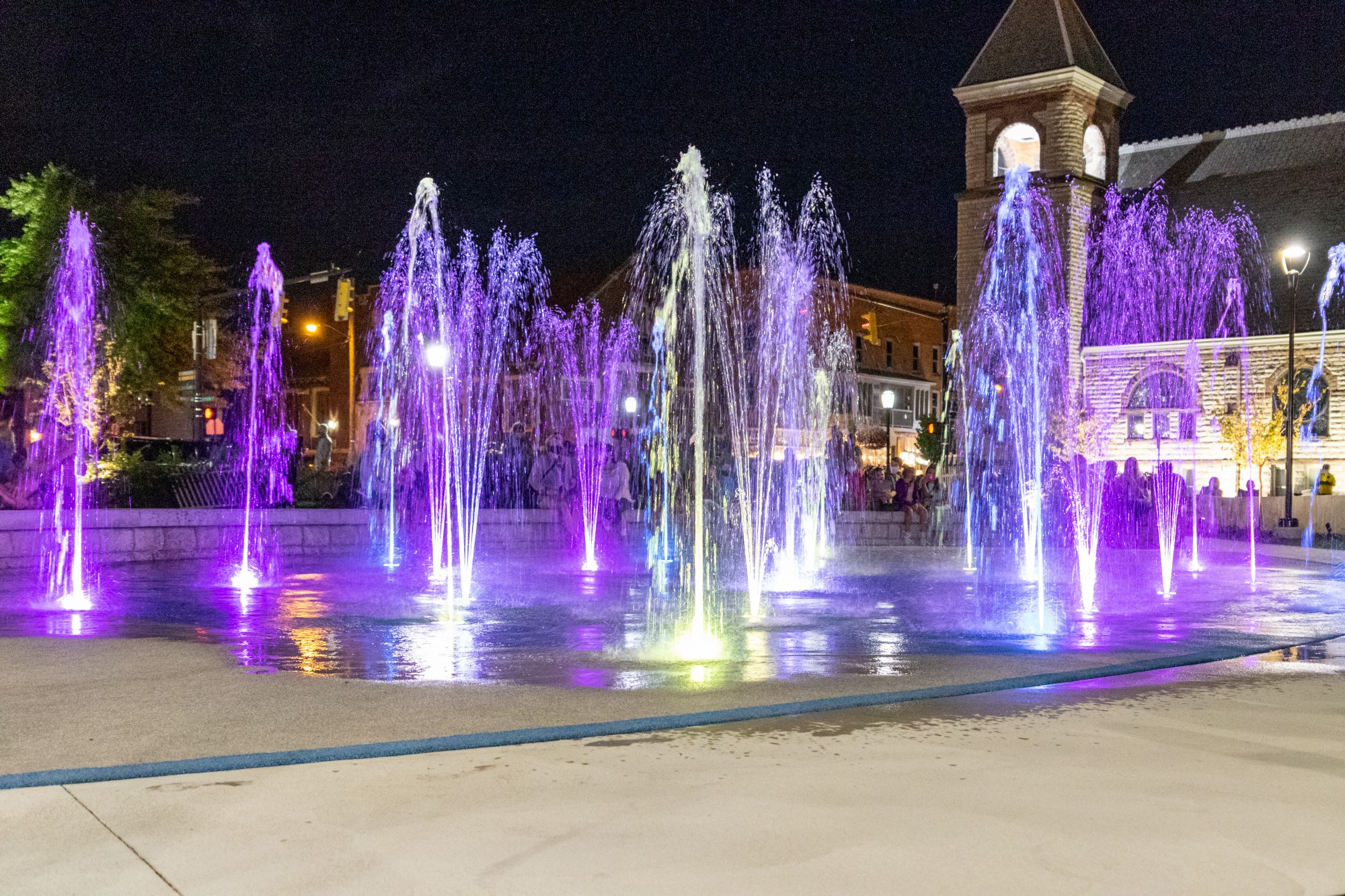 Downtown Splash Pad Light Shows - Destination Seneca County