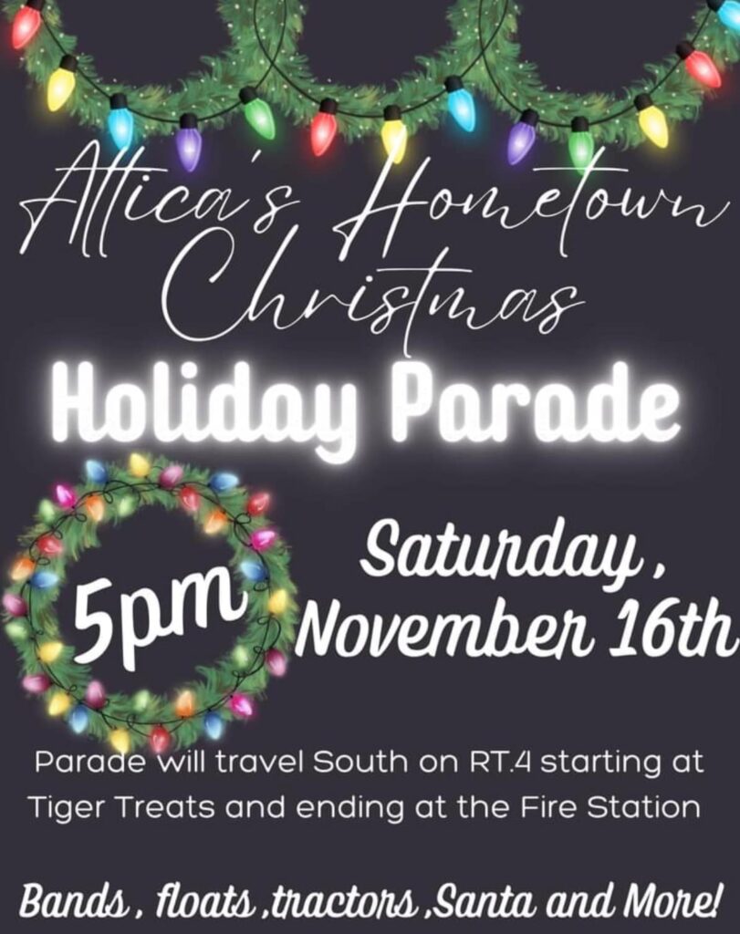 Attica’s Second Annual Hometown Christmas: A Celebration of Holiday ...